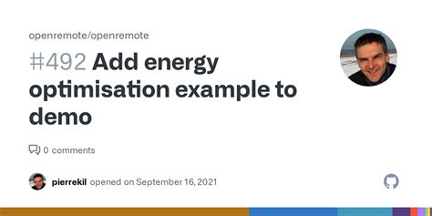 Add Energy Optimisation Example To Demo Issue Openremote Openremote GitHub