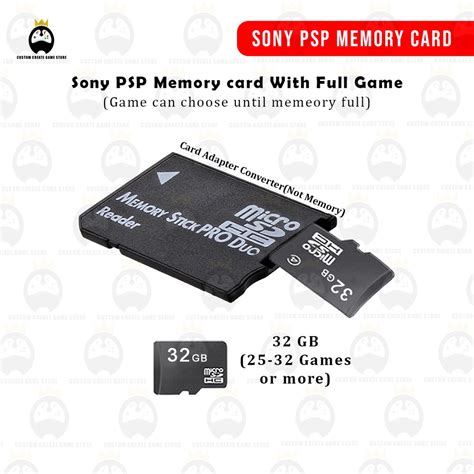Sony PSP Memory Card With Full Game Game Boleh Pilih Include PS GBA PSP Game Shopee Malaysia