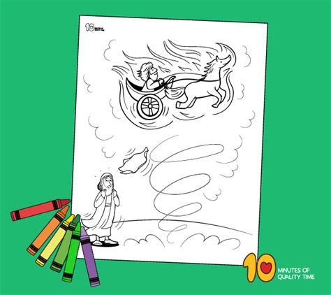 Elijah Coloring Pages For Sunday School