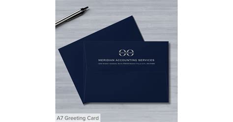 Greeting Card Envelope Return Address Logo Zazzle