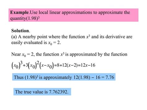 Local Linear Approximation Ppt Free Download