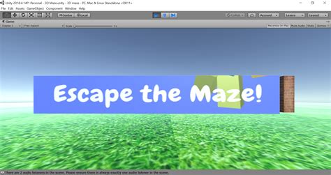 Github Charlieh73d Maze Game A 3d Maze Game Created In Unity For My
