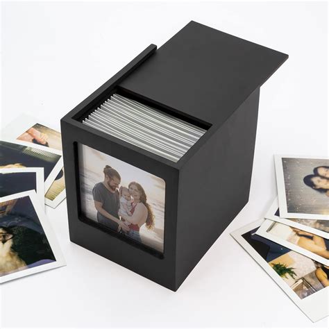 Wooden Polaroid Frame And Photo Storage Box Rustic Wedding Guest Book