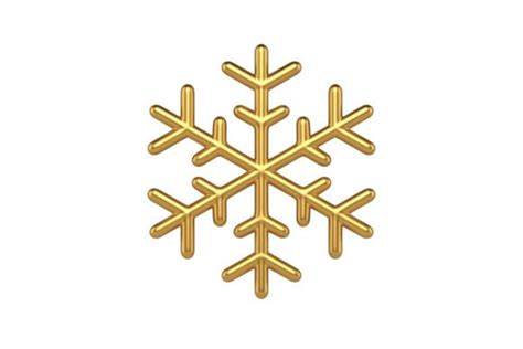 Golden Realistic Snowflake 3d Render Graphic By Vasyako1984 · Creative Fabrica