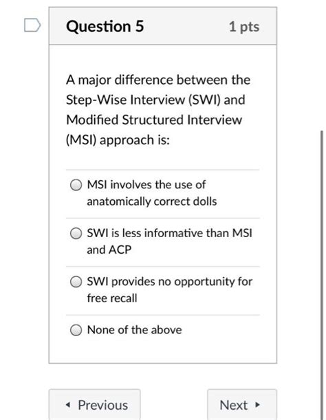 solved question 5 1 pts a major difference between the