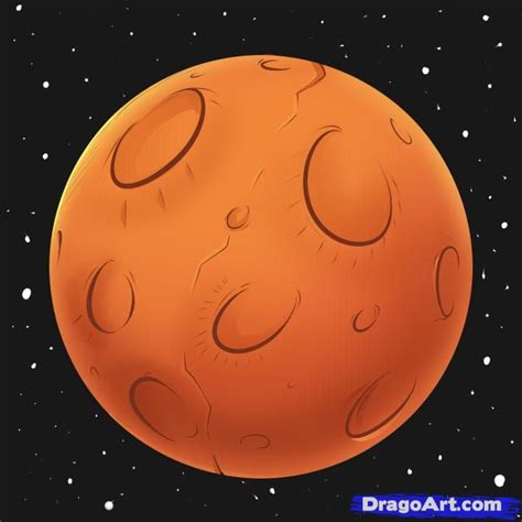 How To Draw A Planet Step By Step Outer Space Landmarks Places FREE Online Drawing