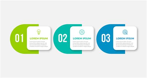 타임라인 인포그래픽 디자인 요소 및 번호 옵션 3 단계로 비즈니스 개념 워크플로 레이아웃 다이어그램 연례 보고서 웹 디자인에 사용할 수 있습니다 프레젠테이션을 위한 벡터