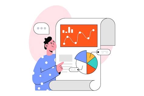 Premium Vector Data Analytics Report Flat Style Design Vector Illustration Stock Illustration