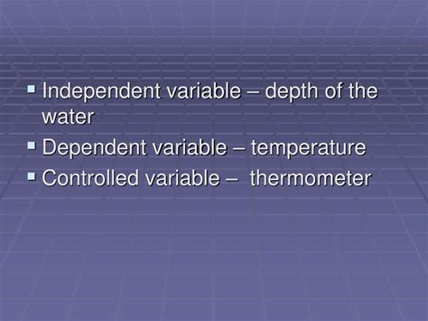 PPT - Identifying Variables in Controlled Experiments PowerPoint Presentation - ID:6876846