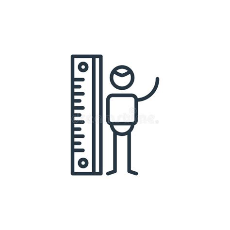Measurement Icon Vector From Graphic Design Concept Thin Line Illustration Of Measurement