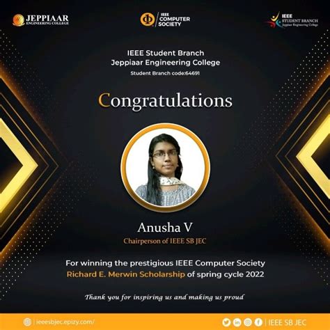 Ieee Sb Jec On Linkedin Ieeesbjec Remaward Ieeemadrassection Ieee