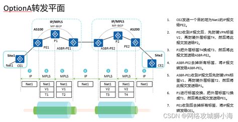 Mpls Vpn跨域方案optiona、b、c1、c2路由传递和数据转发三种方案的总结 配置思路mpls Option A B C Csdn博客