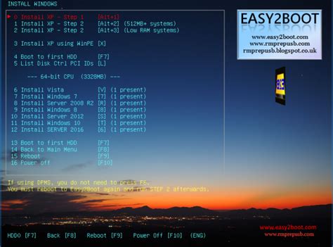 Change The Windows Install Menu Easy2Boot