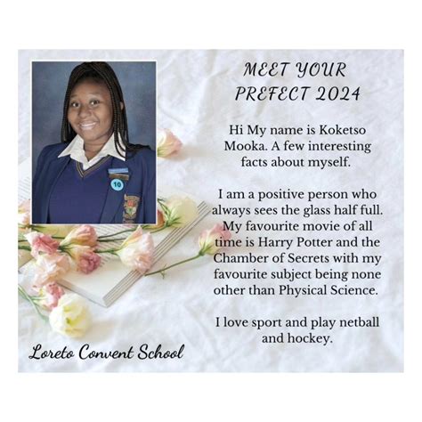 Meet Your Prefect Introducing Loreto Convent School