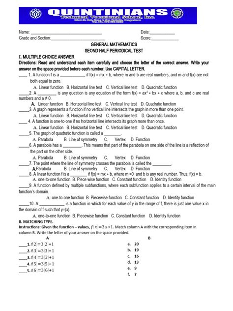 Gen Math Pdf Function Mathematics Mathematical Objects