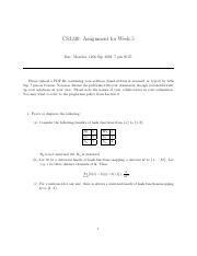 Week Pdf CS Assignment For Week Due Monday Th Sep Pm SGT Please Upload A