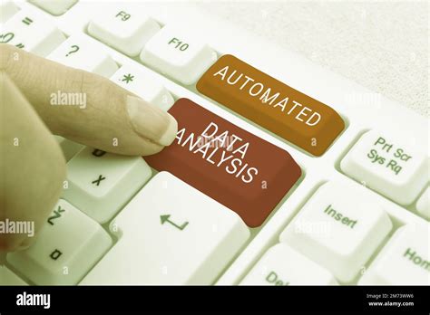 text sign showing automated data analysis business idea artificial