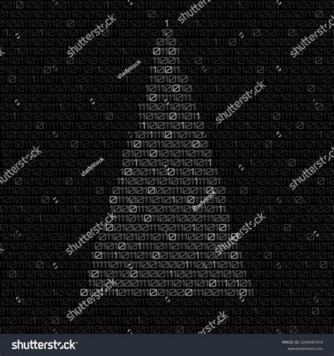 Digital Christmas Tree Binary Code Christmas Stock Vector Royalty Free