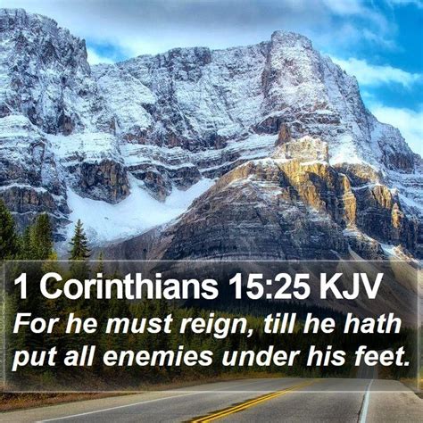 1 Corinthians 1525 Kjv Bible Verse Images