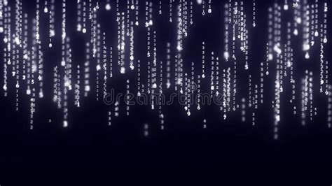 Binary Code With Numbers Moving On The Screen Digital Age Binary Algorithm Data Code
