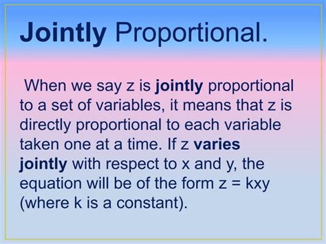 Joint Variation Final PPT
