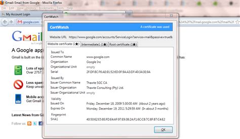 Browser Addons Cert Information Firefox Add On Super User