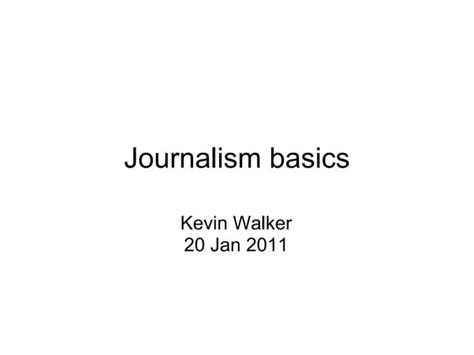 design research methods journalism basics ppt
