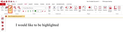 Highlighting Text In A PDF Document PDFescape