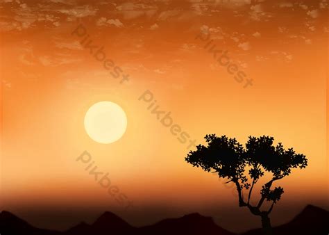 Abstract Brown Sunset Style Background Psd Free Download Pikbest