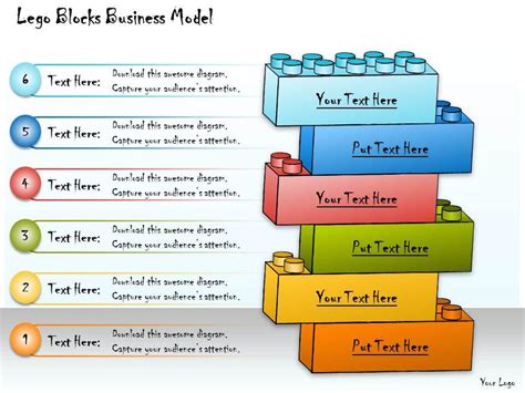 1013 Business Ppt Diagram Lego Blocks Business Model Powerpoint Template Powerpoint Slides
