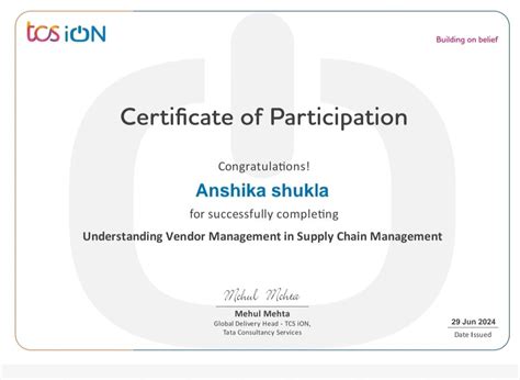 Anshika Shukla On Linkedin Tcsion