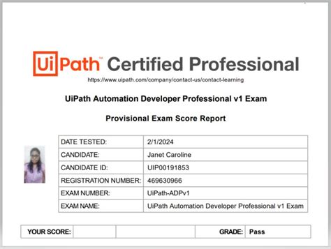 Janet Caroline G On Linkedin Uipath Adpcertified Automationexpert