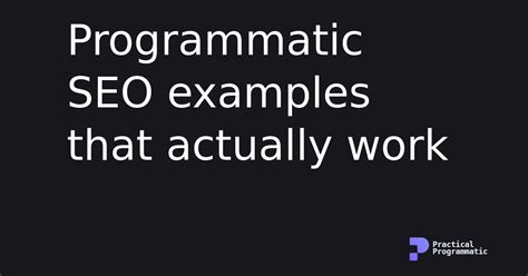 Programmatic Seo Examples That Actually Work