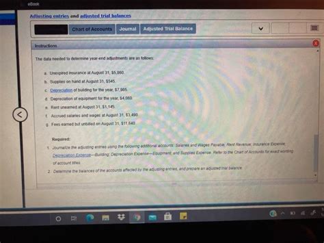 Solved Cengagenowv2 Online Teach Ebook Adjusting Entries