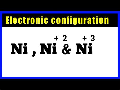 Electron Configuration For Nickel Crystal‐field Splitting And