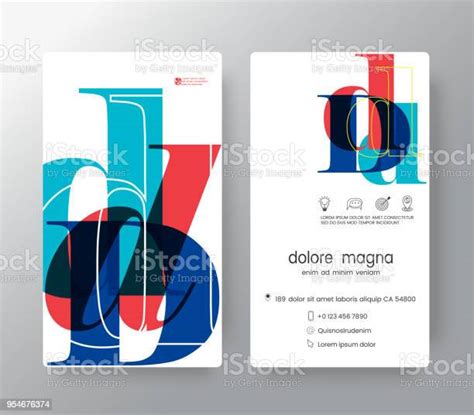 번호 D 명함 디자인 서식 파일입니다 기업의 정체성에 대 한 벡터 그래픽 디자인 요소입니다 0명에 대한 스톡 벡터 아트 및 기타 이미지 Istock