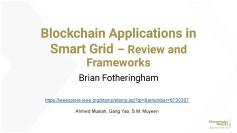 Blockchain Applications In Smart GridReview And Frameworks YouTube