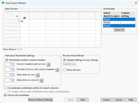 multi file import certain tabs and columns jmp user community