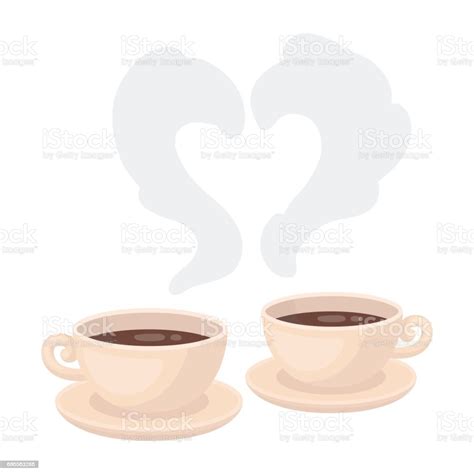 흰색 배경에 고립 된 만화 스타일에서 커피 아이콘 로맨틱 기호 스톡 벡터 일러스트입니다 낮에 대한 스톡 벡터 아트 및 기타 이미지 낮 단순함 데이트 Istock