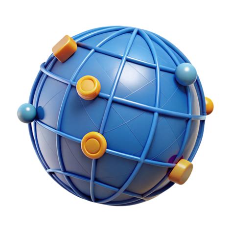 Global Network Connection 3d Sphere Illustration 56085819 Png