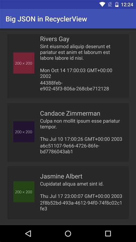 Big Json In Recyclerview Apk For Android Download