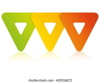 Triangle Shape Business Process Diagram Stock Vector Royalty Free Shutterstock