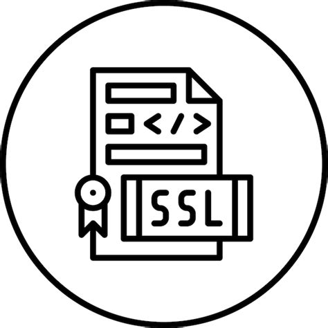 Premium Vector Ssl File Vector Icon Illustration Of Coding And Development Iconset