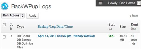 Backup Wordpress With Backwpup Tutorial Anphira Wordpress Development