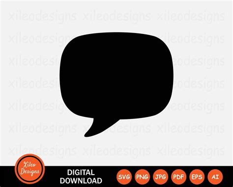 Chat Bubble Icon SVG Speech Message Talk Conversation Speech Dialog Symbol Sign Clipart Cricut