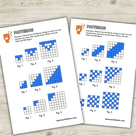 Free Growing Patterns Pack 2 Stemworksheets