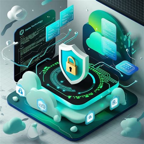Protects Data Technology And Big Data Processing And Cloud Computer