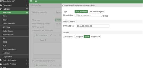 Technical Tip How To Control Dhcp User Via Mac Ad Fortinet Community