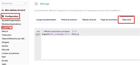 Modification De La Longueur Dun Champ De Saisie Dans Linterface 6