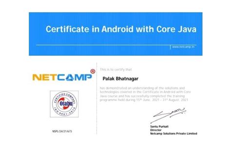 Palak Bhatnagar On Linkedin Netcamp Android Java